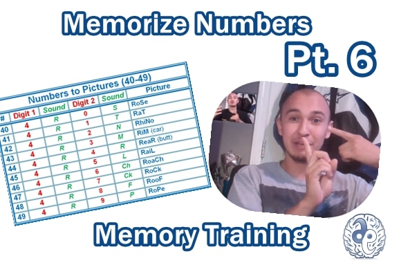 How to Memorize Numbers Pt.6 | Numbers 40-49 | Memory Training | AE Mind